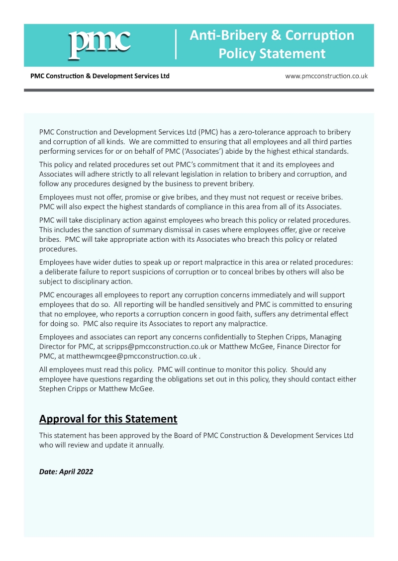 Expertise - PMC Construction